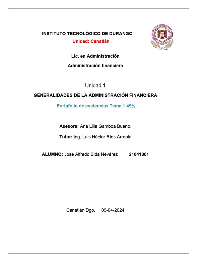 Admon. Financiera | PDF | Business | Hoja de balance