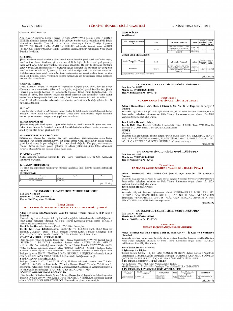 Temsilci Atama | PDF