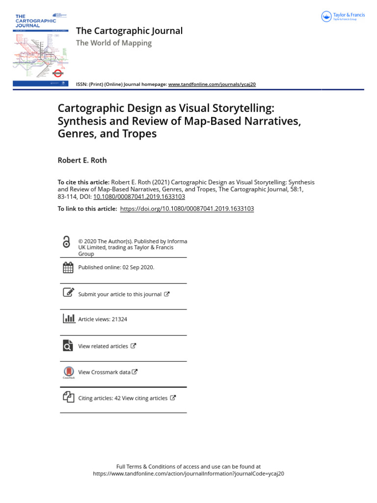 Cartographic Design as Visual Storytelling | PDF | Cartography | Narrative