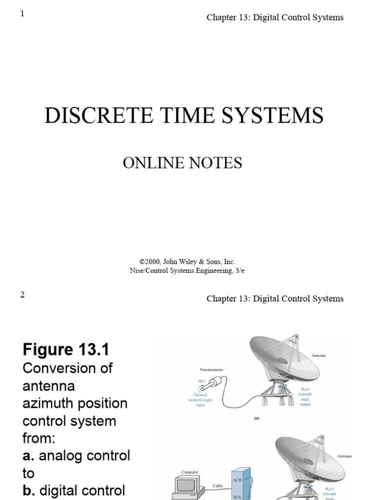 Discrete Time | PDF | Control Engineering | Sampling (Signal Processing)