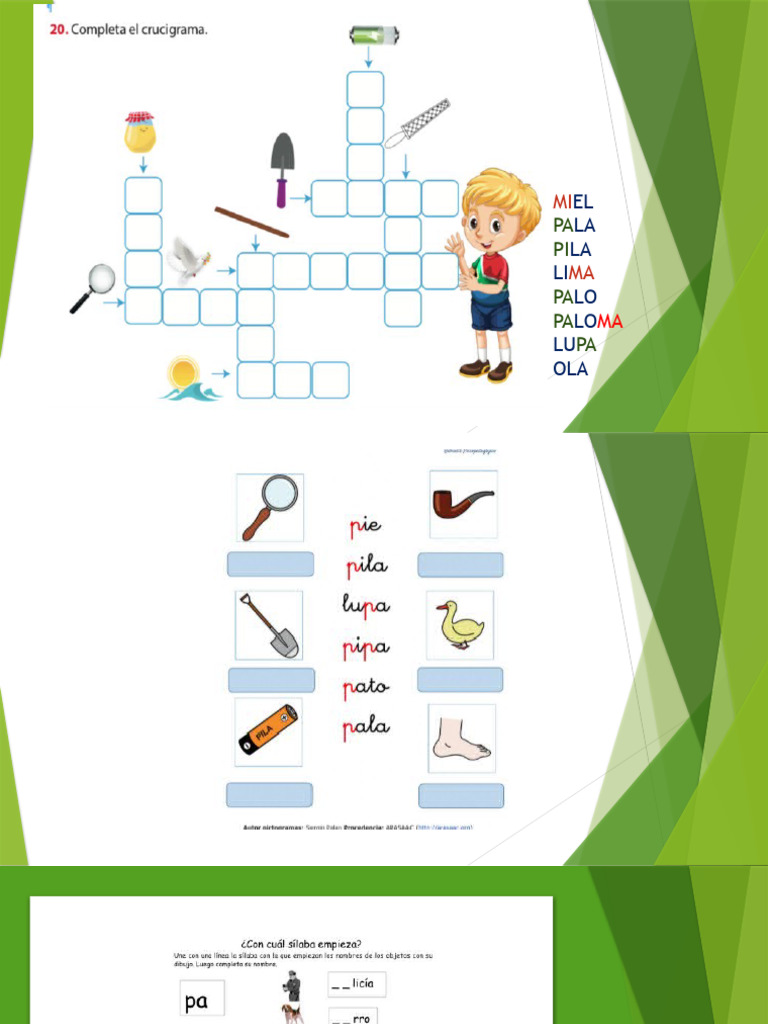 Crucigrama M P L | PDF