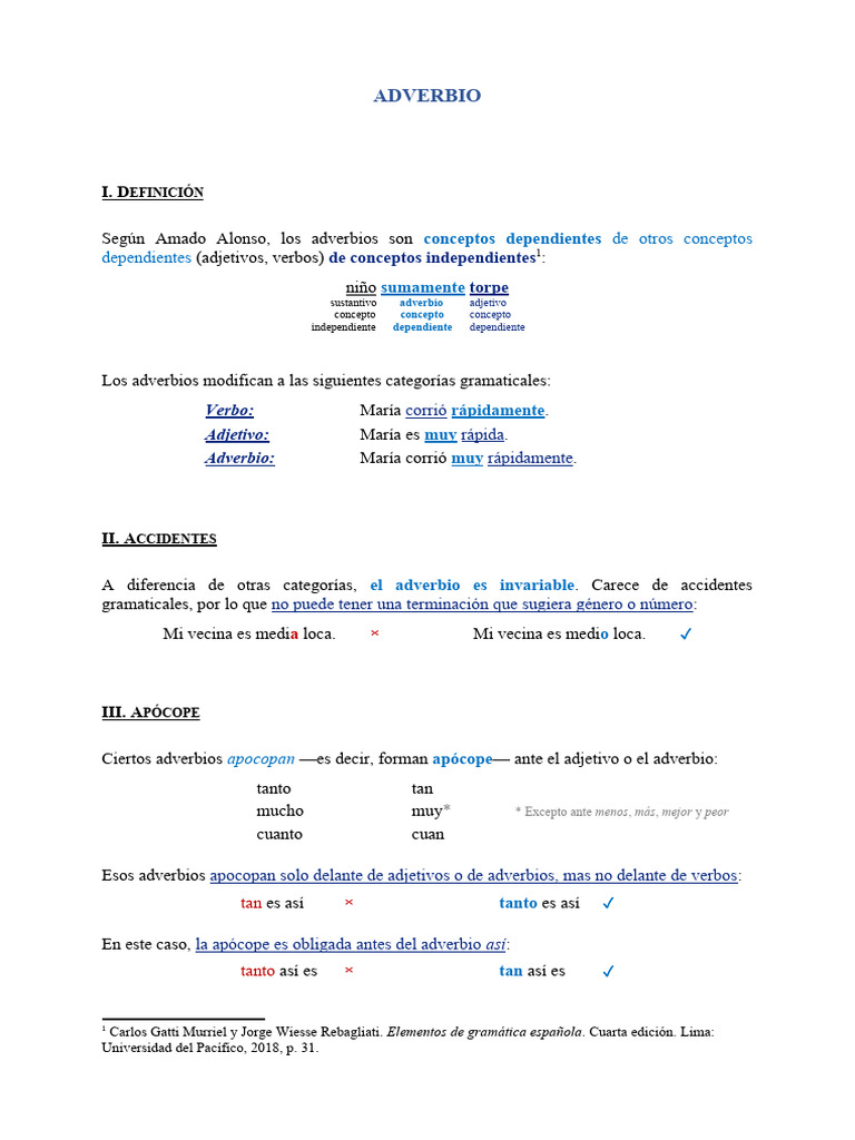 Adverbio (Sol.) | PDF | Adverbio | Adjetivo