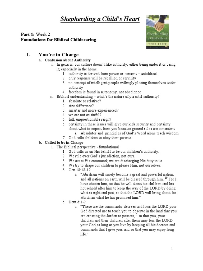 Shepherding A Childs Heart Part 2 | PDF | Repentance | Sin