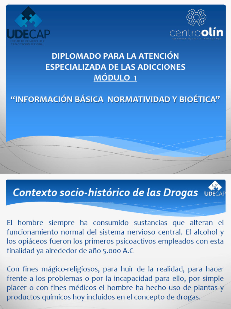 M-1 Info - Basica - Normatividad | PDF | La dependencia de sustancias | Comercio ilegal de drogas