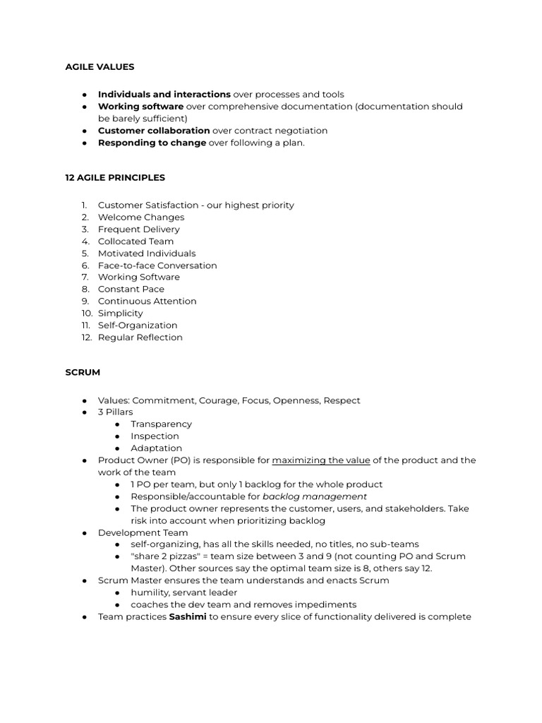 Agile CP Notes (Agile Methods) | PDF | Internal Rate Of Return | Net ...