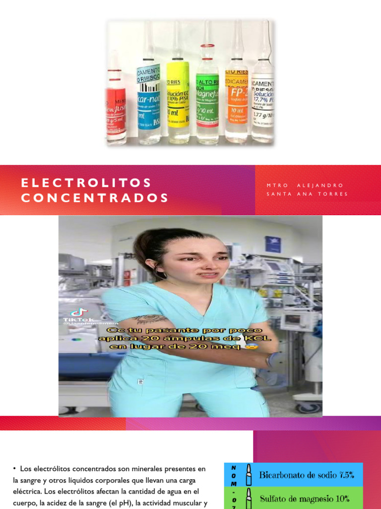 Electrolitos Concentrados-1 | PDF | Electrólito | Medicamentos con receta
