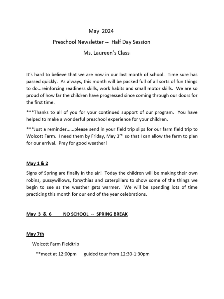 May 2024 Newsletter | PDF