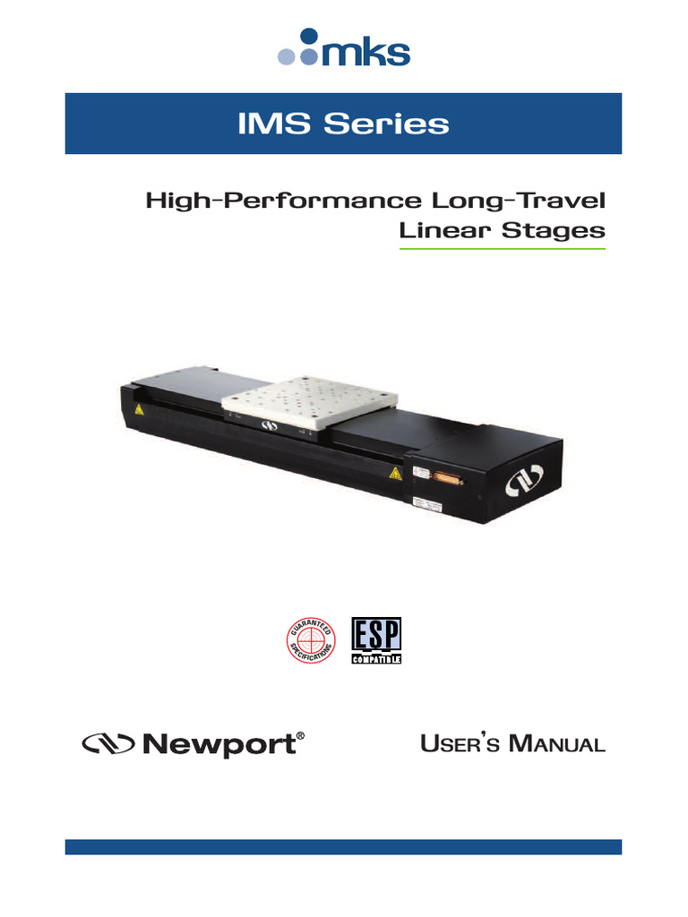 IMS Series Linear Stages Manual | PDF | Mechanical Engineering