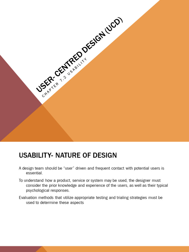 7.2 - Usability | PDF | Usability | Design