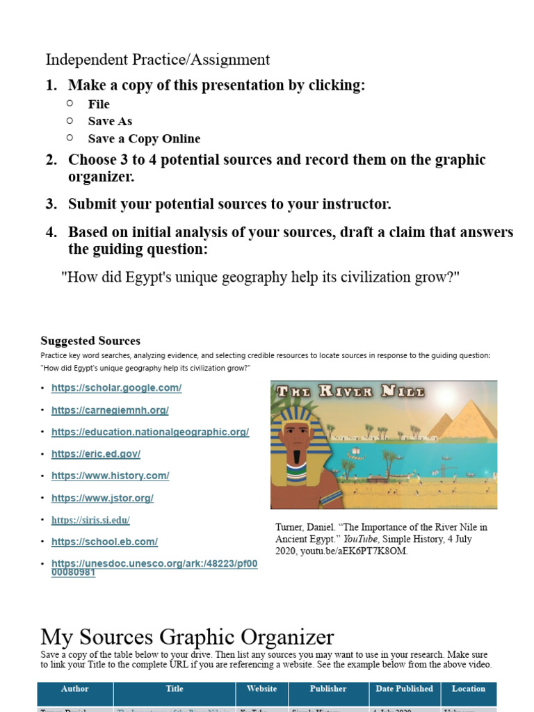 Lesson 4-Source List | PDF