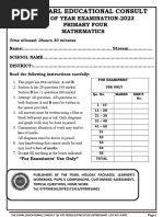 Sure Key 2022 PLE Mathematics Exam | PDF | Mathematics