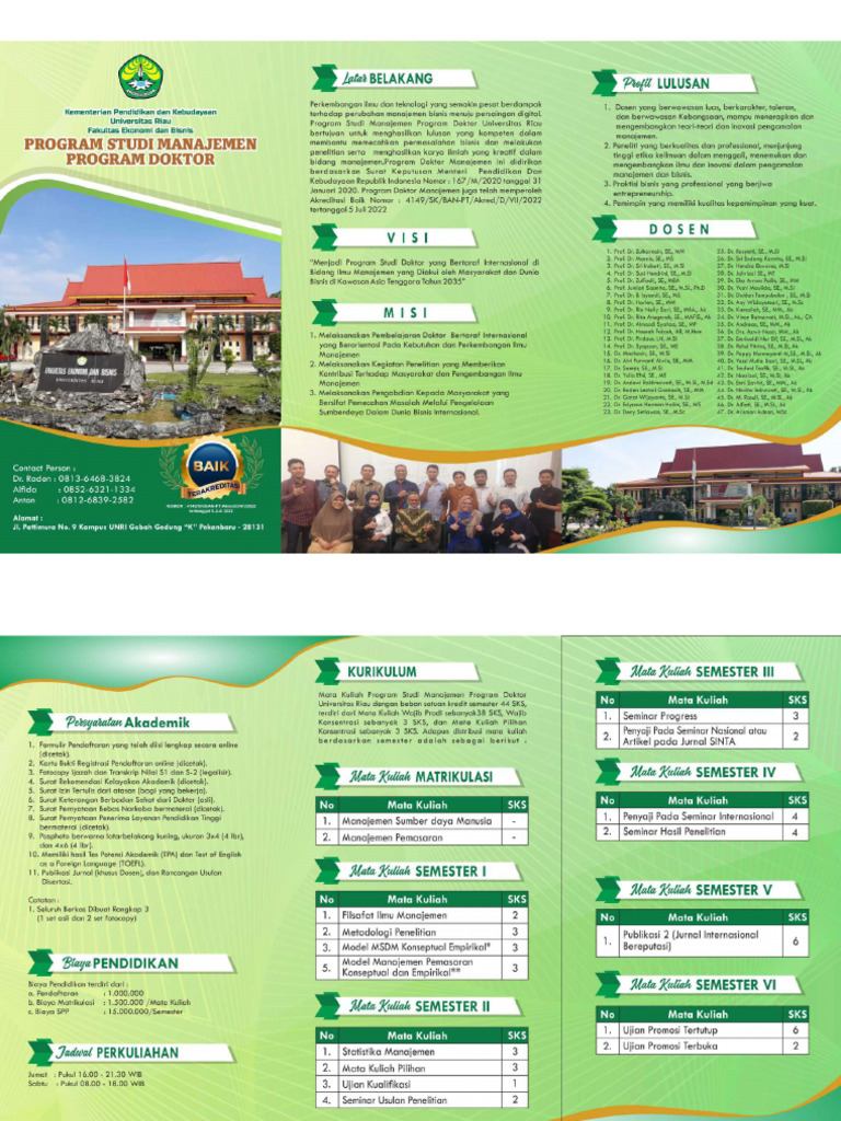 Brosur s3 Manajemen | PDF