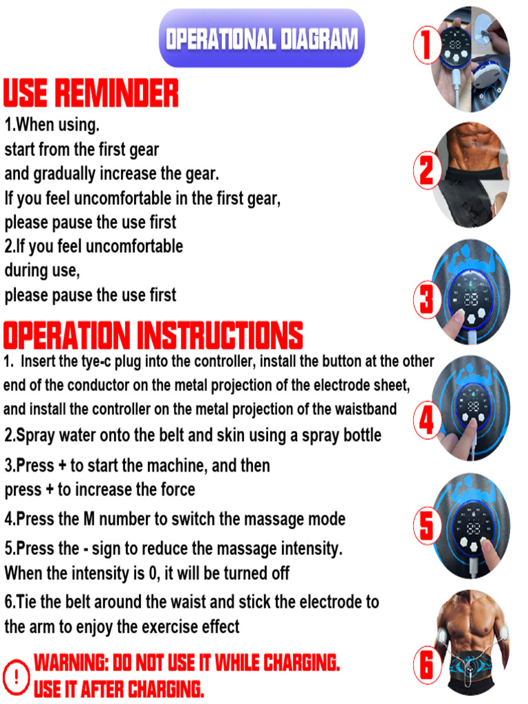 Use Reminder 1 2 3 4 5: Operation Instructions | PDF