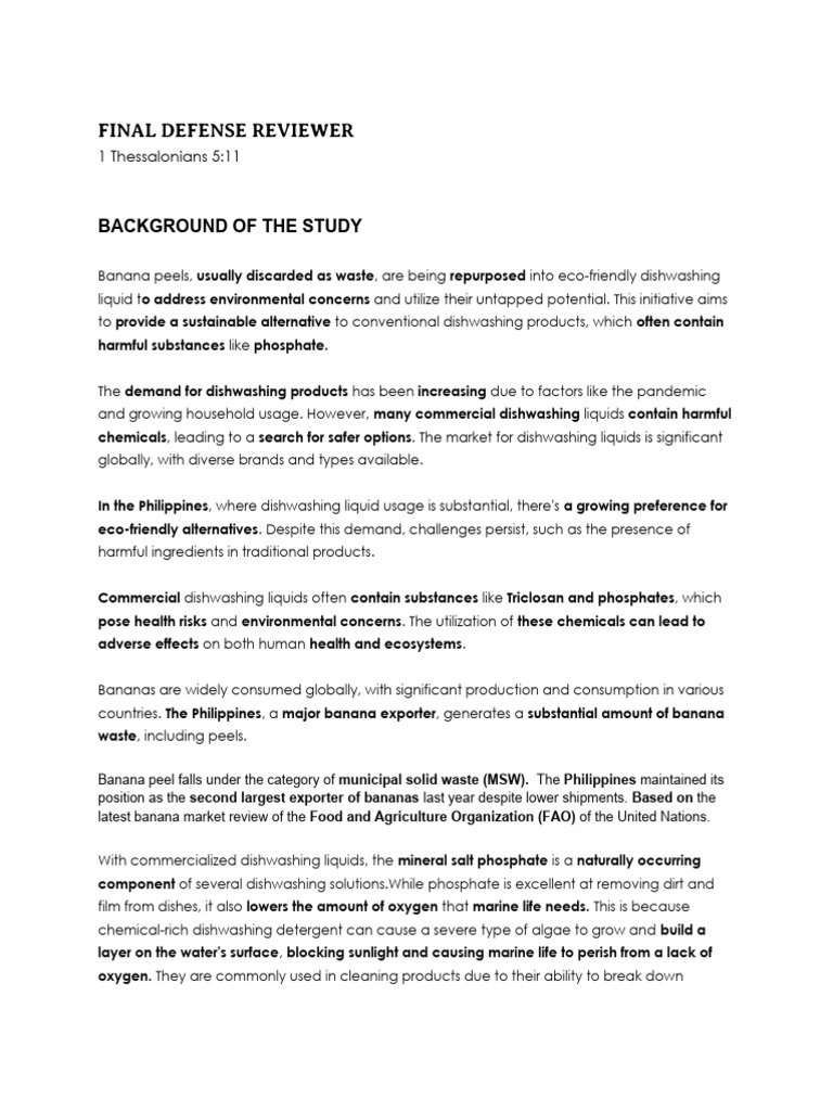 Final Defense Guide | PDF | Methodology | Banana