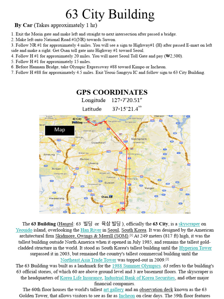 63 Cit Building - 1 | PDF | Movie Theater | Seoul