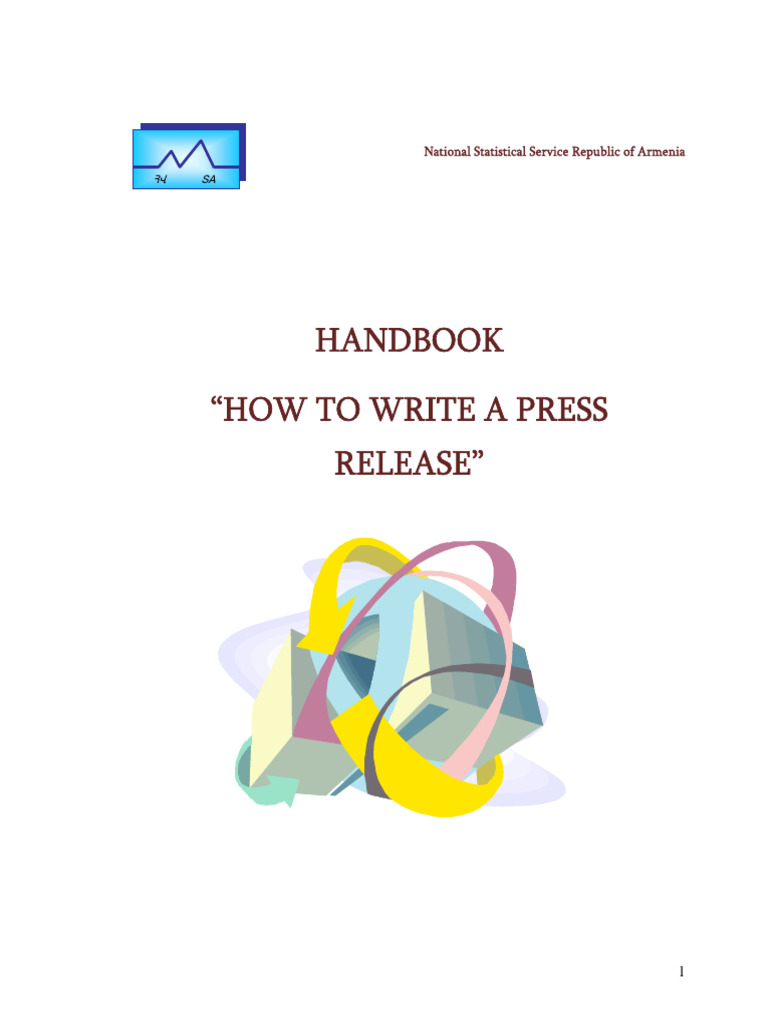 Handbook "How To Write A Press Release": National Statistical Service Republic of Armenia | PDF ...