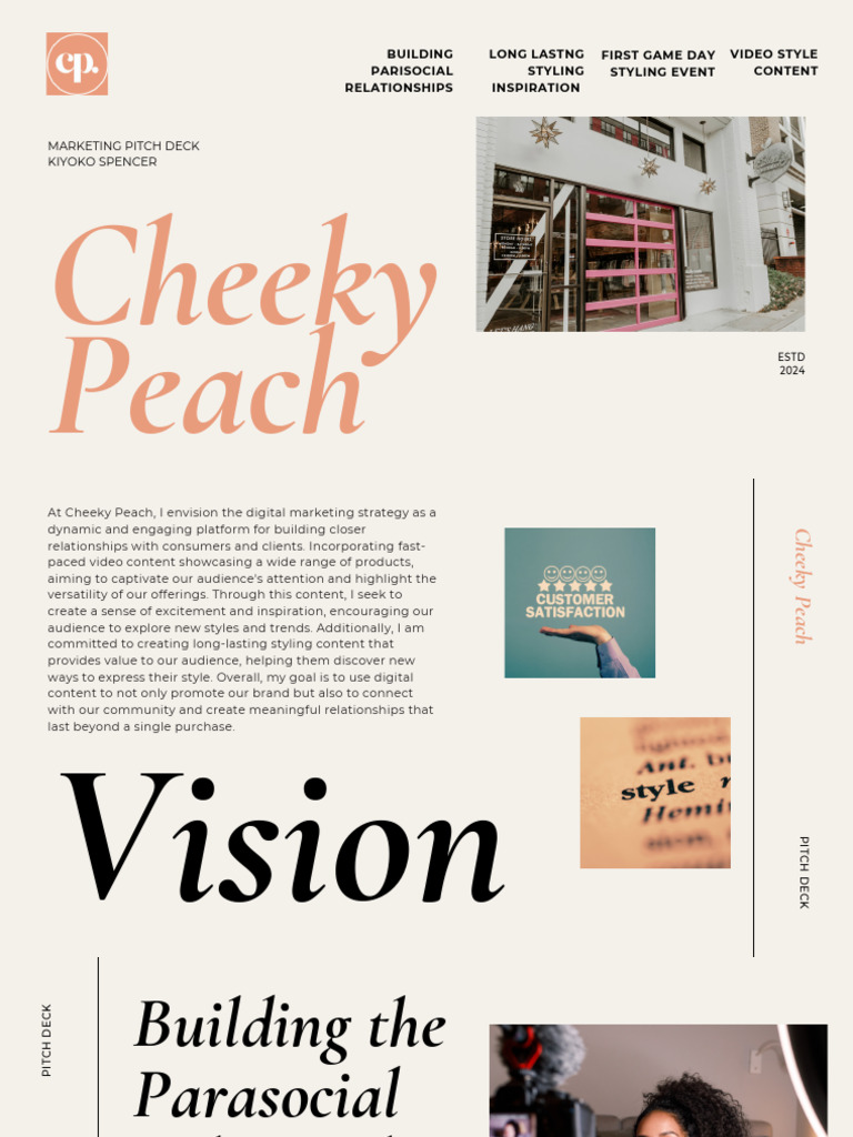 Cheeky Peach Pitch Deck | PDF | Fashion | Brand