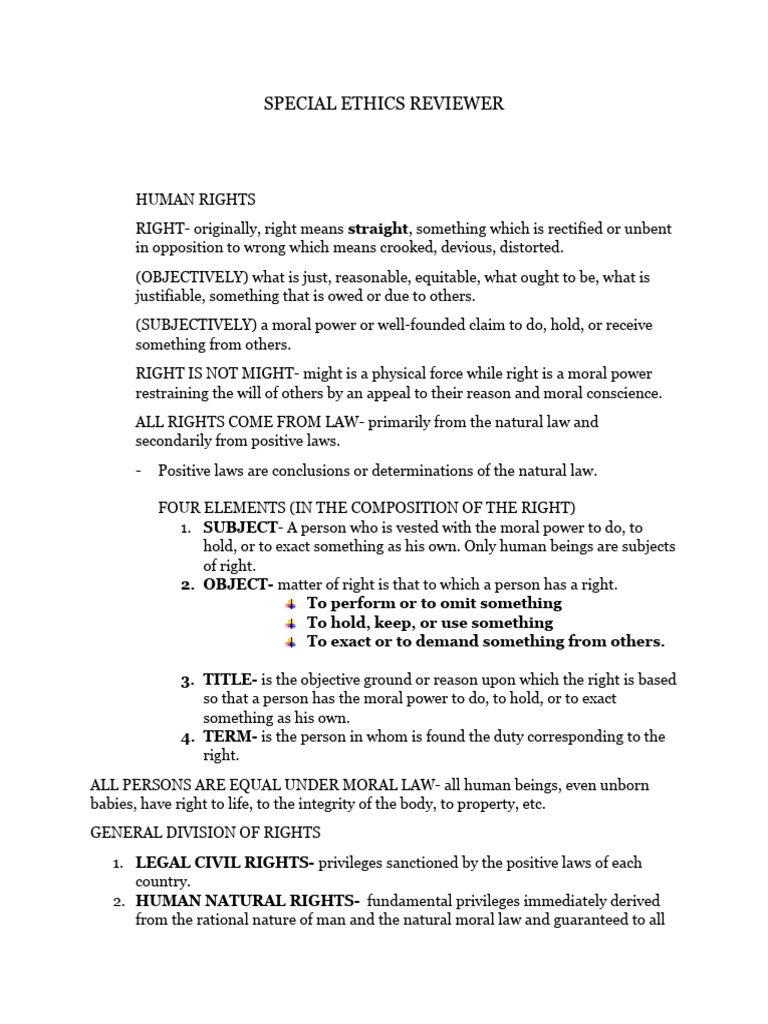 Special Ethics Reviewer | Download Free PDF | Natural Law | Human Rights