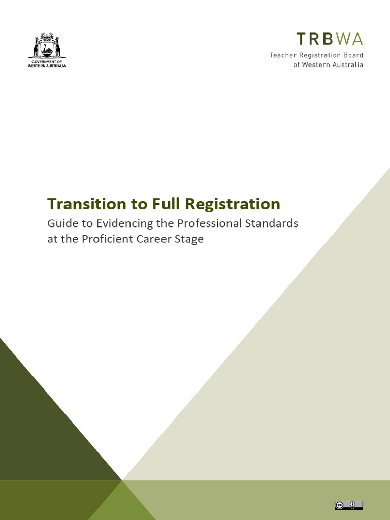 Transitioning to Full Registration Guide | PDF | Teachers | Educational ...