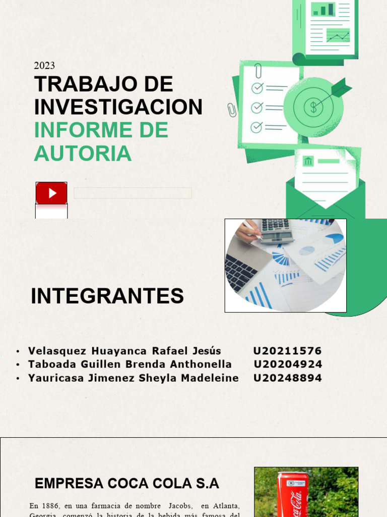 Trabajo Final Control Interno | PDF | Coca Cola | Business