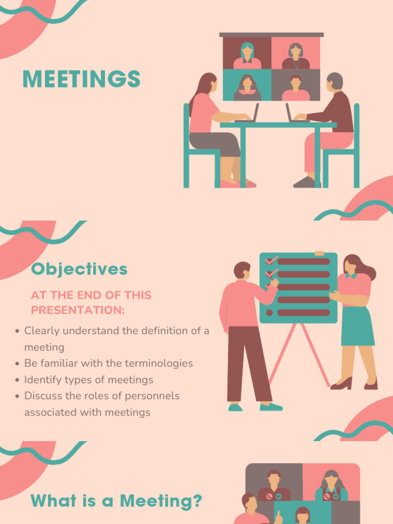Understanding Meeting Types and Roles | PDF | Quorum | Web Conferencing