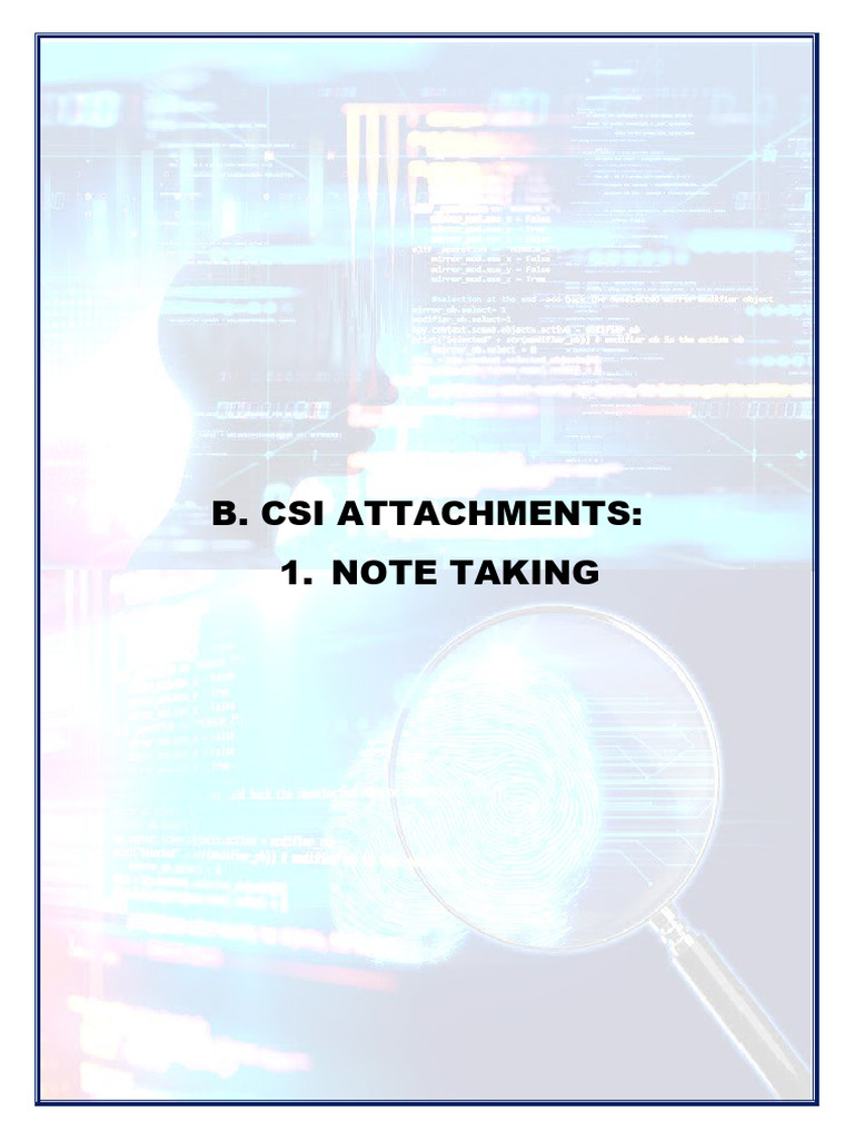 Csi Attachments | PDF
