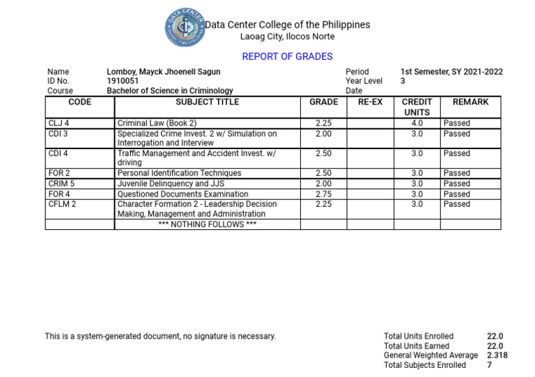 Laoag City, Ilocos Norte: Data Center College of The Philippines | PDF