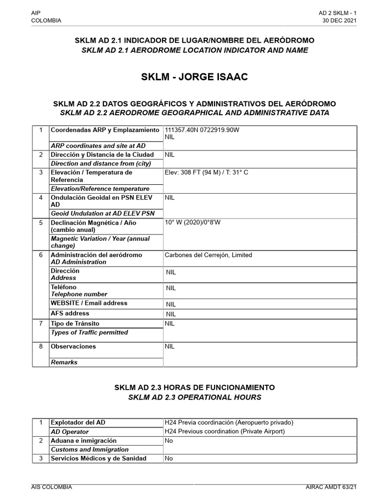 SKLM - Maicao - Jorge Isaac | PDF | Aeropuerto | Pista