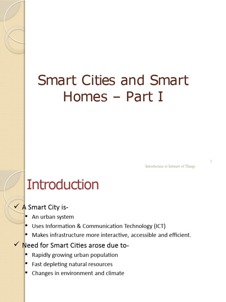 Smart Cities: IoT Applications & Challenges | PDF | Internet Of Things ...
