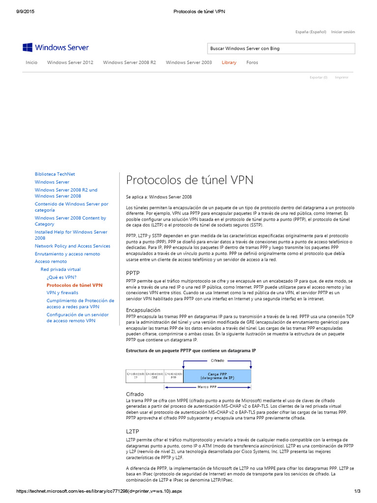 Protocolos de Túnel VPN | Descargar gratis PDF | Red privada virtual ...