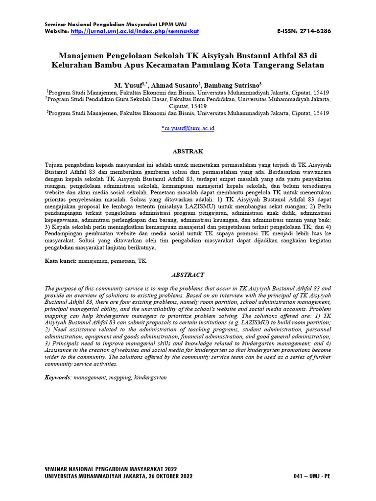 Managemen Pengelolaan Paud Aisyiyah | PDF