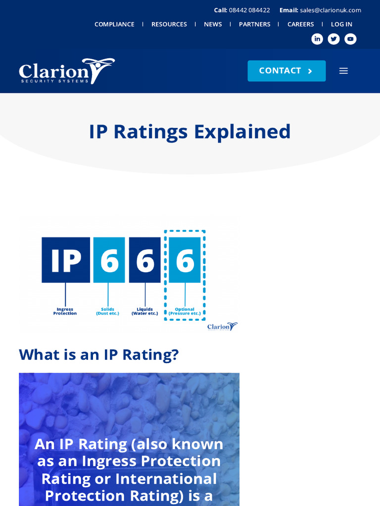 IP Ratings Explained Ingress Protection Rating | PDF IP Ratings Explained Ingress Protection Rating | PDF
