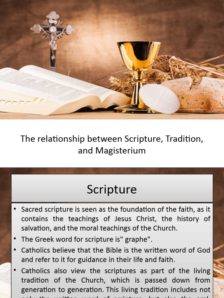 Scripture, Tradition, Magisterium Explained | PDF | Catholic Church | Faith