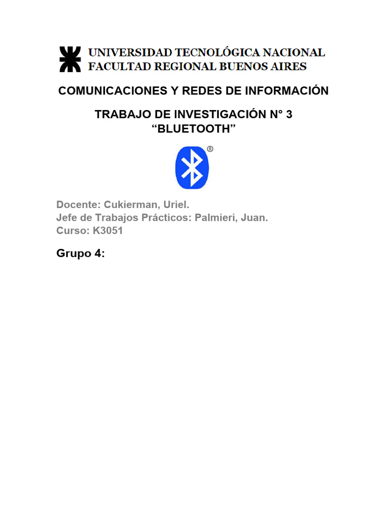 Bluetooth | PDF | Bluetooth | Telecomunicaciones