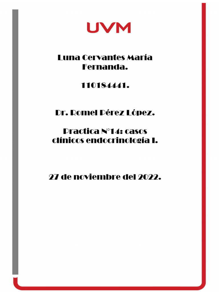 Practica 14 Romeel | PDF | Glándula suprarrenal | Hormona ...