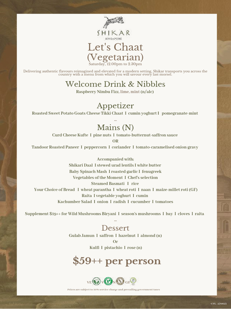 Shikar Lets Chaat Menu Every Sat | PDF | Cuisine | Foods