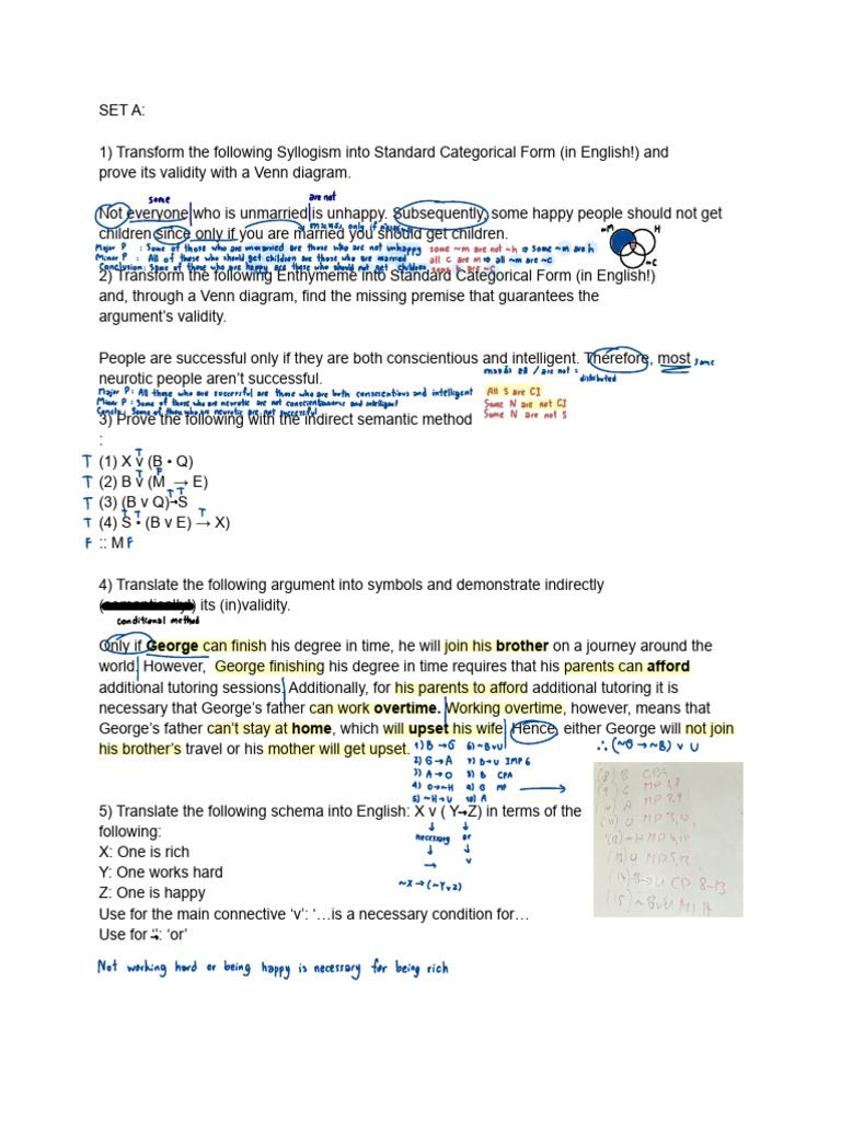 Exercises Quiz 2 | PDF | Argument | Reasoning