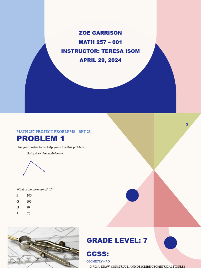 Math 257 - Signature Assignment Presentation - 1 1 | PDF | Triangle ...