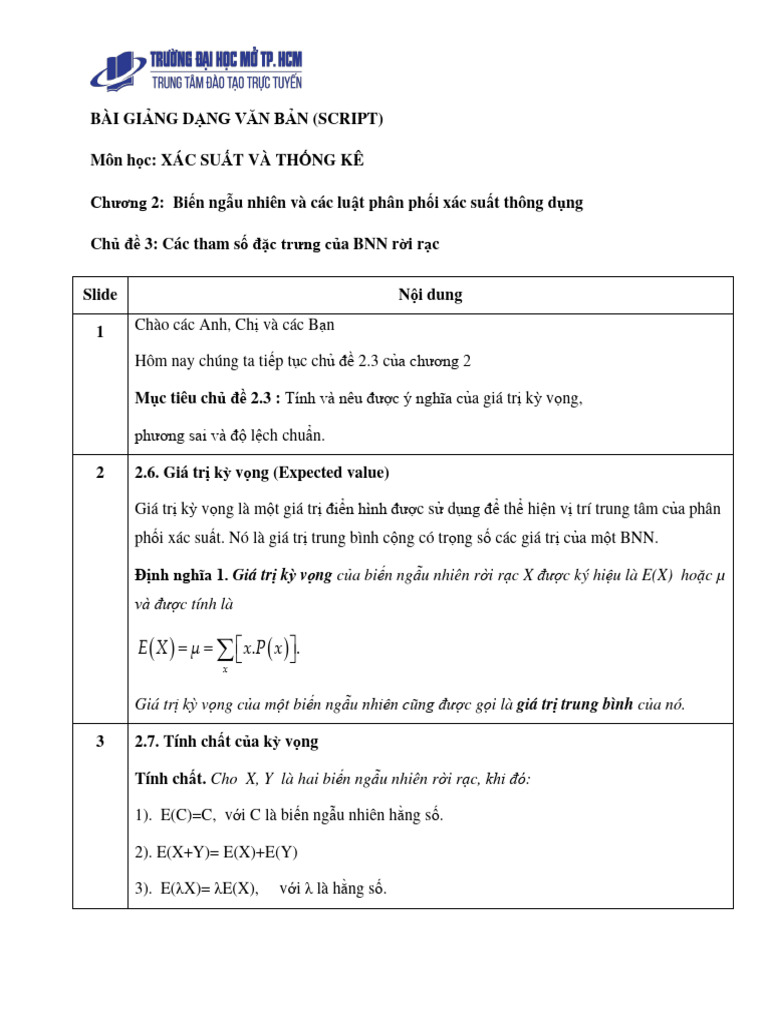XSTK - Script - C2.3 | PDF