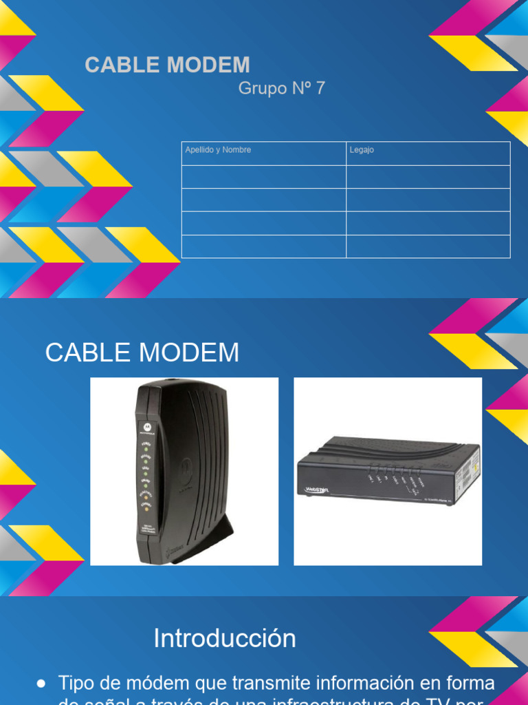 GRUPO 7 - Cable Modem | PDF | Ingenieria Eléctrica | Tecnología digital