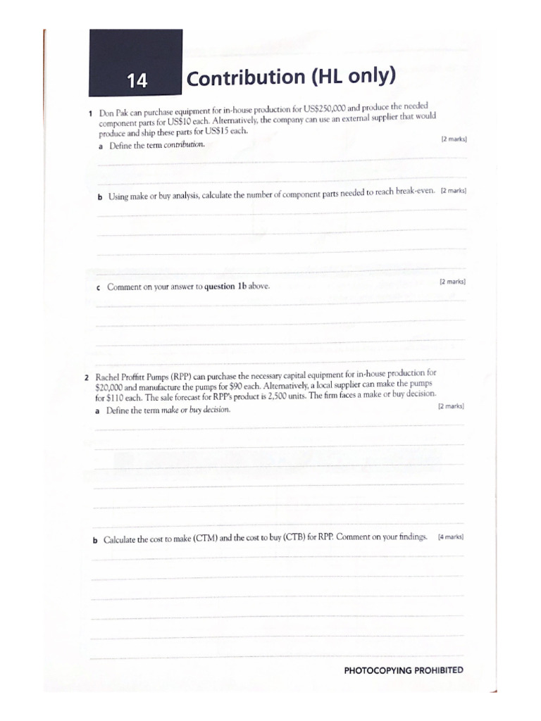 Contribution BM Toolkit Questions | PDF