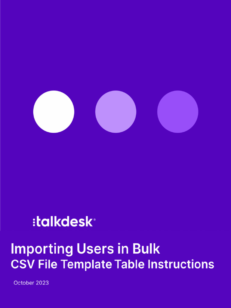 CSV File Template Table Instructions - c54199 | PDF | Comma Separated ...