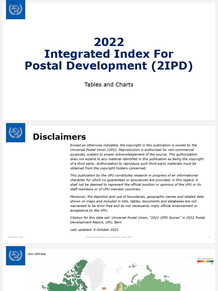 Postal Development Report Charts and Tables 2022 | PDF | Data ...