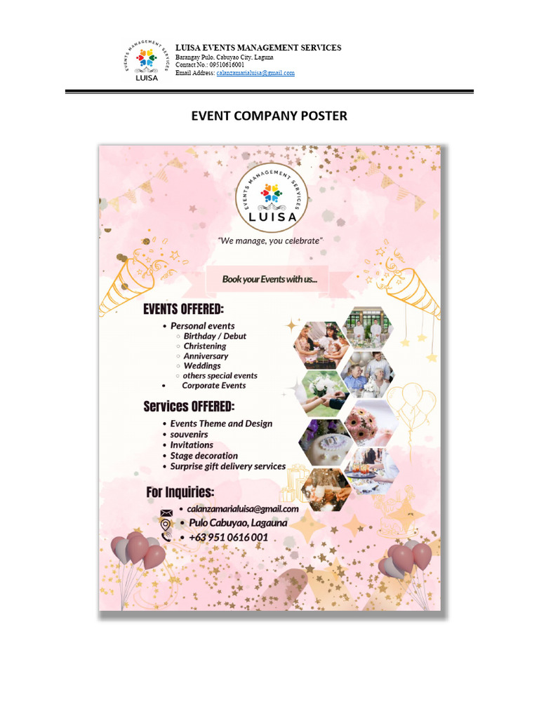 Street Food Festival 2023 Proposal | PDF | Hand Washing