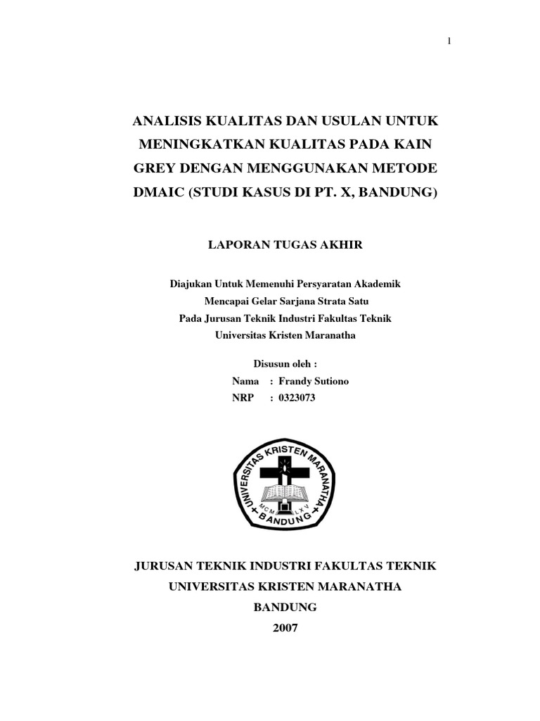 Contoh Perbaikan 5w 1h | PDF