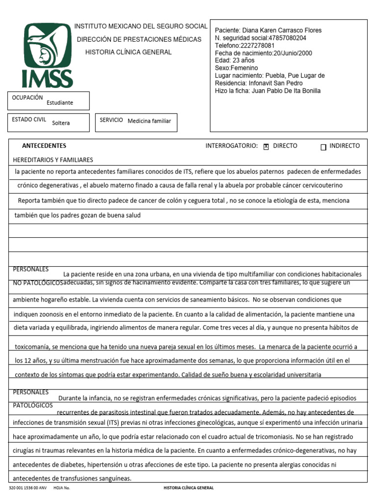 Historia Clinica 10 Completa (Muy Buena) | Descargar gratis PDF | Enfermedades y trastornos ...