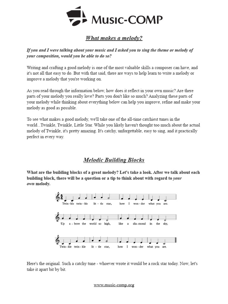 Composing A Melody DAC BIET | PDF | Rhythm | Music Theory