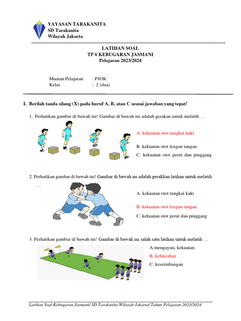 Kunci Latihan Soal Kelas 2 Pdf
