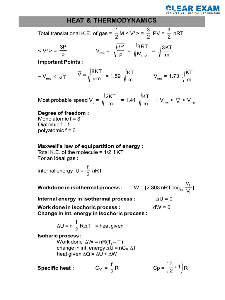 Heat and Thermodynamics | PDF