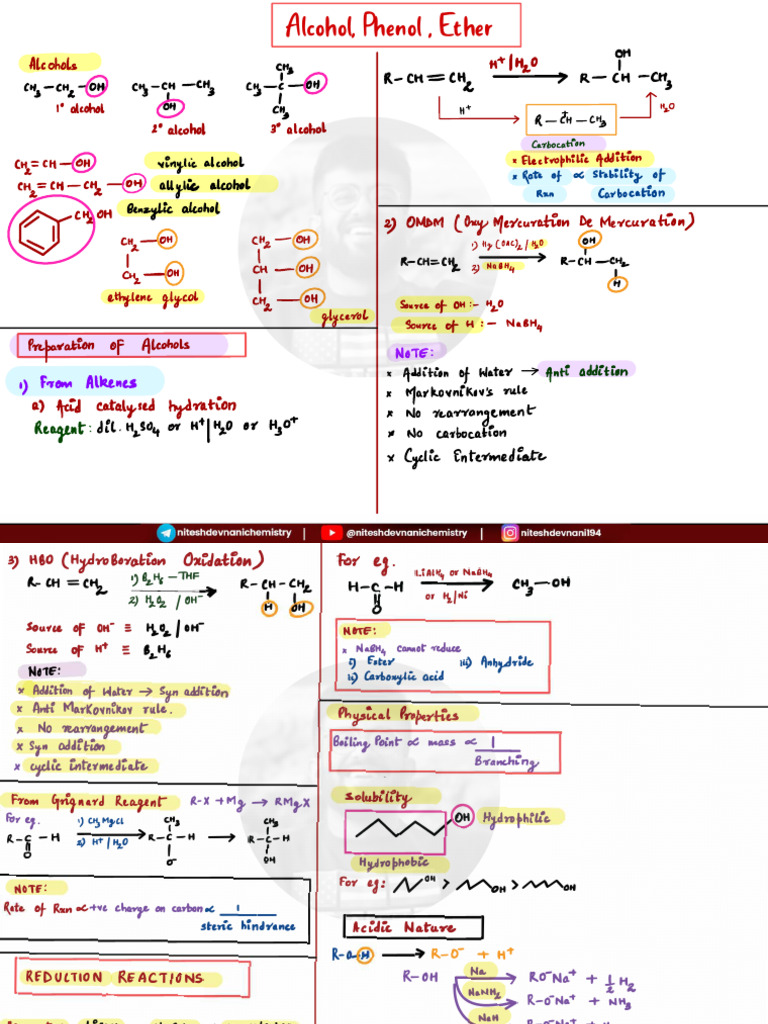 Alcohol Phenol Ether (1) 4 | PDF | Ether | Chemistry